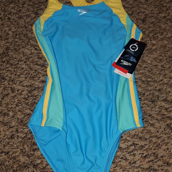 Speedo | Swim | Speedo Kids Blue And Yellow One Piece Swimsuit | Poshmark
